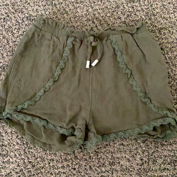 Primark | Bottoms | Girls Green Flowy Draw String Shorts | Poshmark